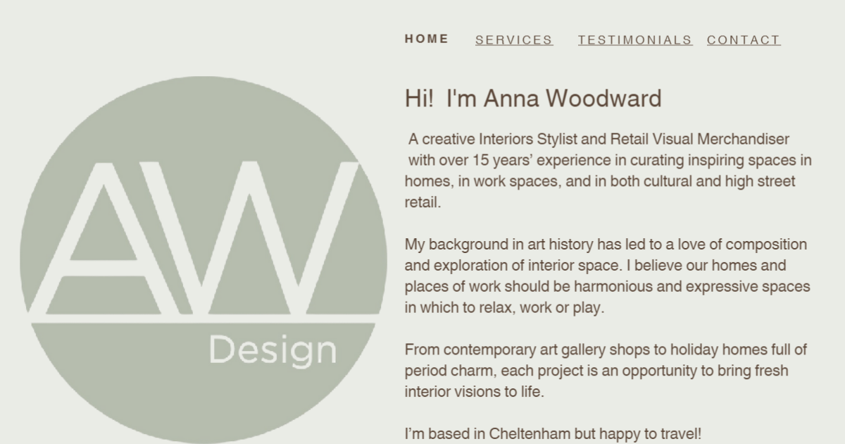 AW Design Website